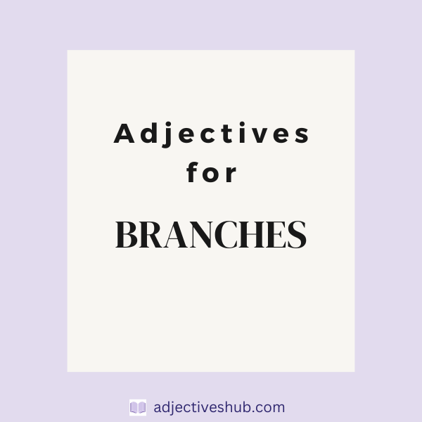 Describing Tree Limbs: A Guide to Adjectives for Branches